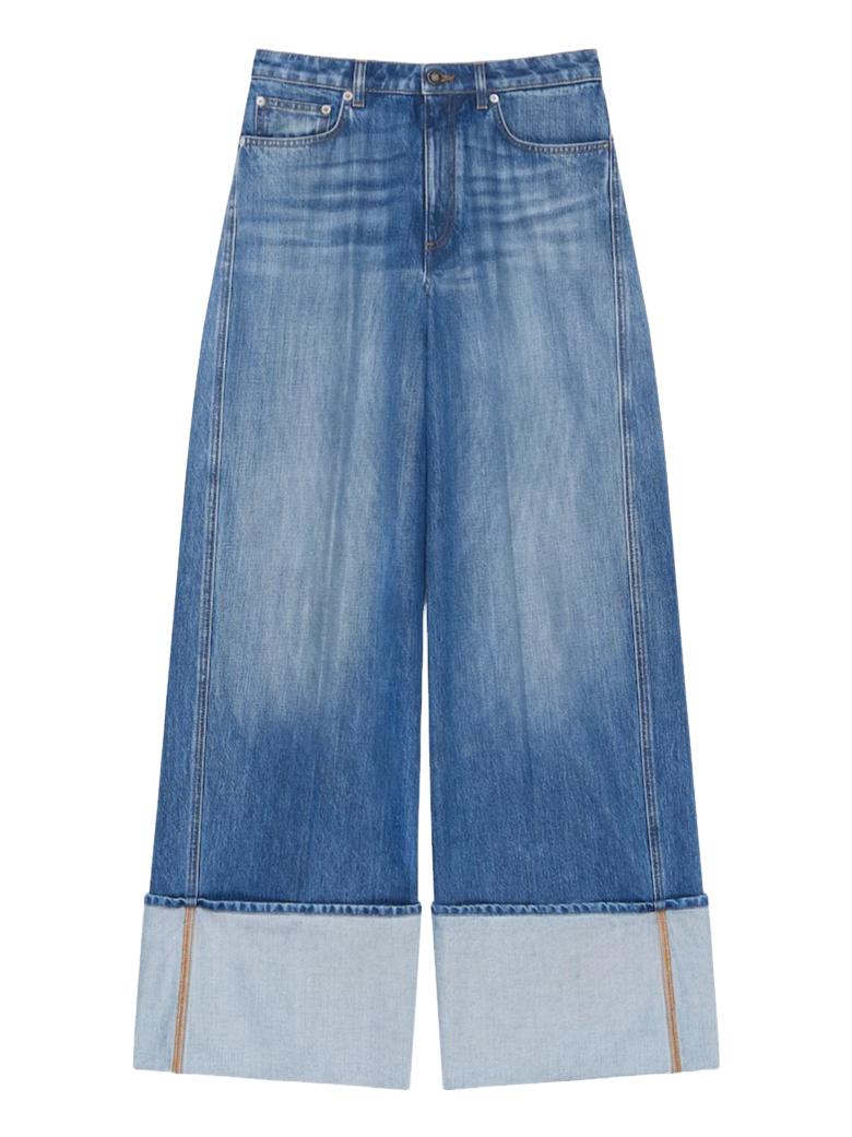 GIVENCHY Givenchy Wide-Leg Cuffed Jeans